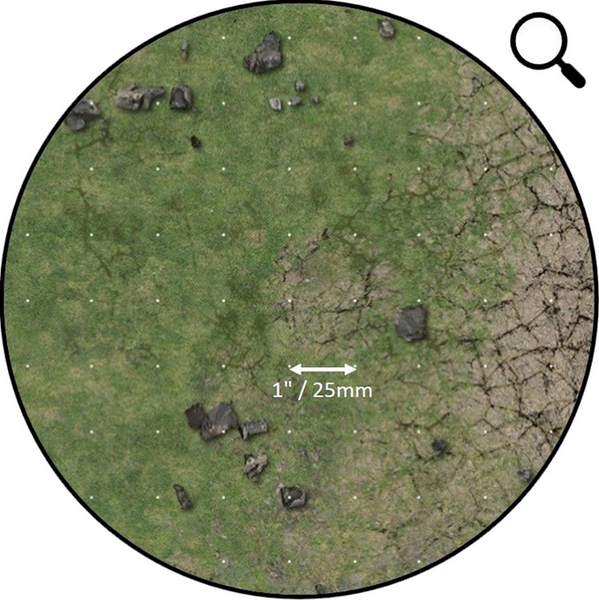 Grassy Fields Gaming Mat 2x2 - Grid – Incom Gaming