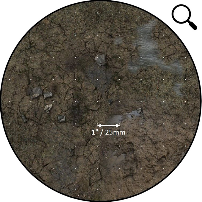 Muddy Streets Gaming Mat 2x2 - Grid – Incom Gaming
