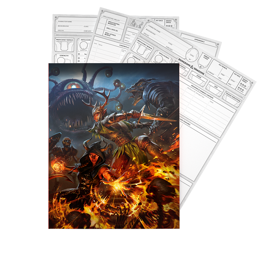 Dungeons & Dragons 2024 Character Sheets – Incom Gaming