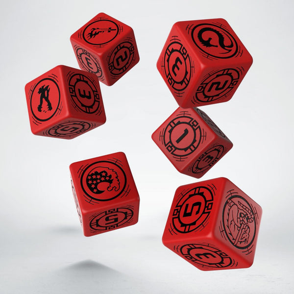 Battletech House Kurita D6 Dice set (6) – Incom Gaming